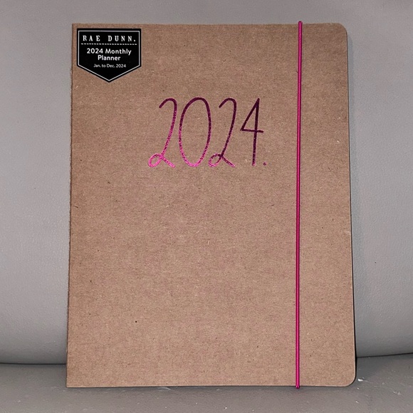 Rae Dunn | Office | Rae Dunn 224 Monthly Planner 2month Kraftbrown ...